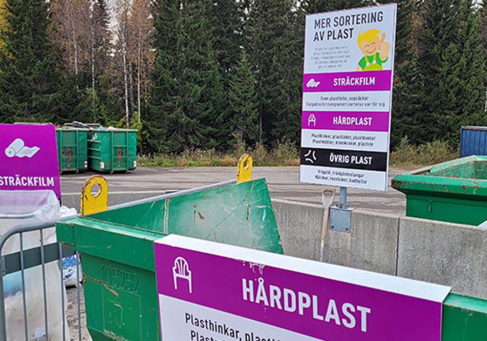 Mer återvinning av plast på Må återvinningscentral | 7an